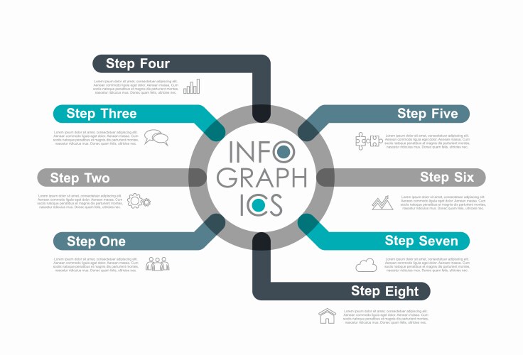 Business ownership strategy infographic chart Vector Image