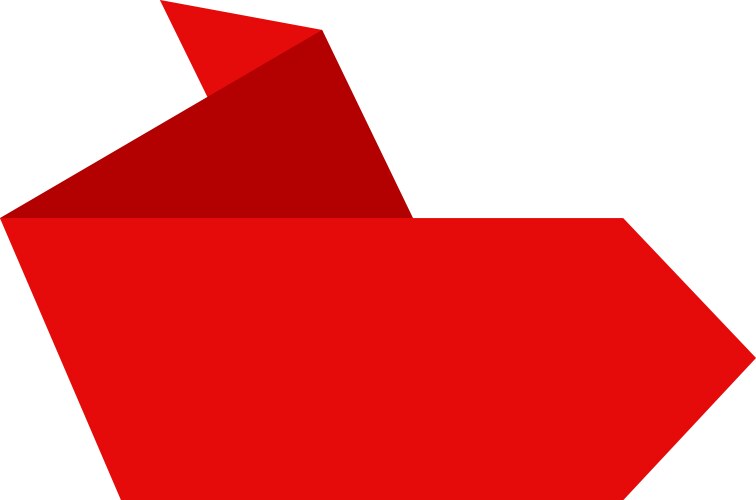 Round retail label template red promo tag Vector Image