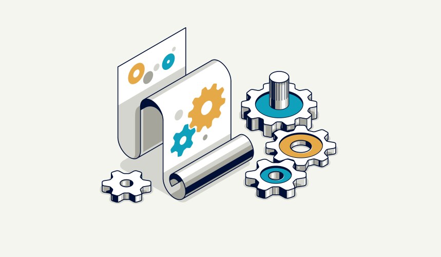 Engineering invention and innovation concept Vector Image