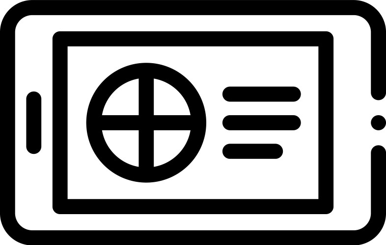 Birch icon thin linear style design isolated Vector Image