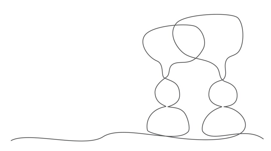 Knowledge one line drawing isolated on white Vector Image