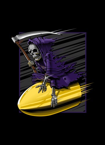 Grim reaper cartoon Royalty Free Vector Image - VectorStock