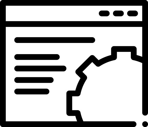 Birch icon thin linear style design isolated Vector Image