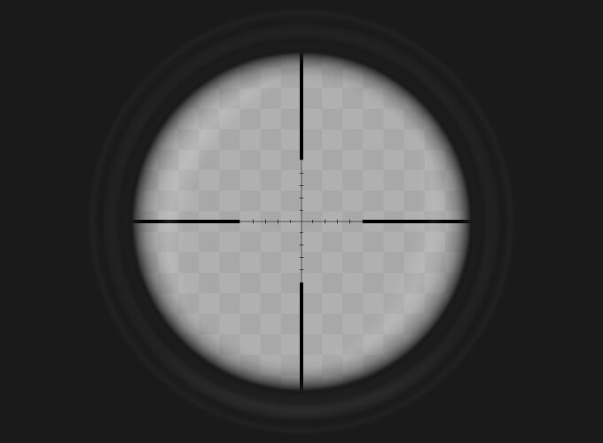 Sniper scope sight view gun crosshair target Vector Image