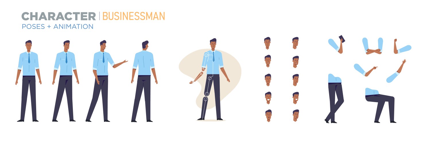 Character for Animation Body Parts Vector Images (over 2,400)