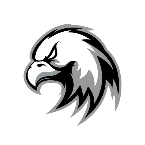 Eagle mascot logo sign Royalty Free Vector Image
