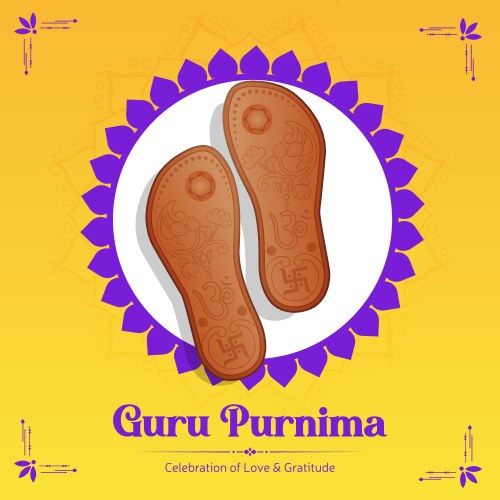 Happy guru purnima god abstract design Royalty Free Vector