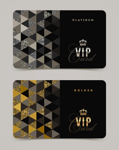Template gift voucher with glitter gold Royalty Free Vector