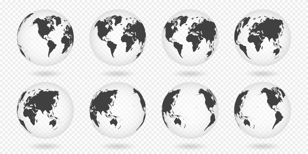 World Map Transparent Vector Images (over 5,400)