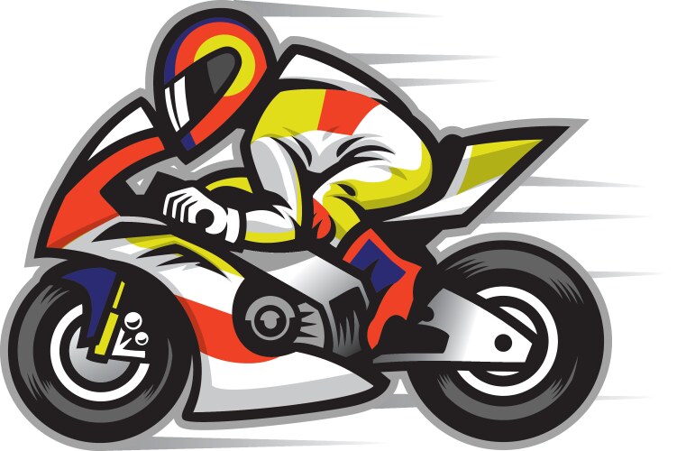 Motorcycle race Royalty Free Vector Image - VectorStock