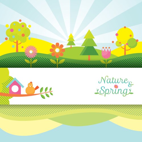Spring banners Royalty Free Vector Image - VectorStock