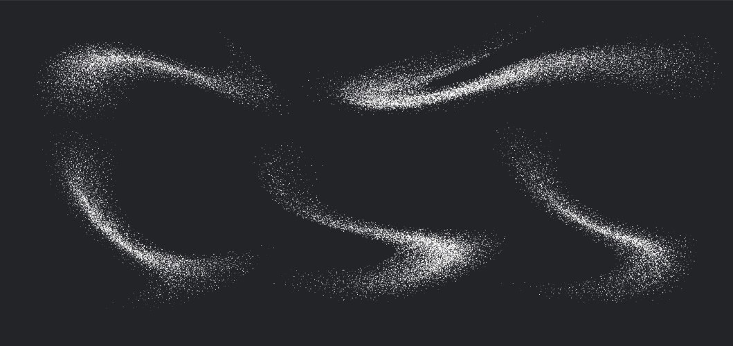 Sugar powder splash flying salt baking flour top Vector Image