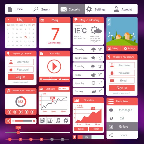 User Interface Vector Images (over 260,000)
