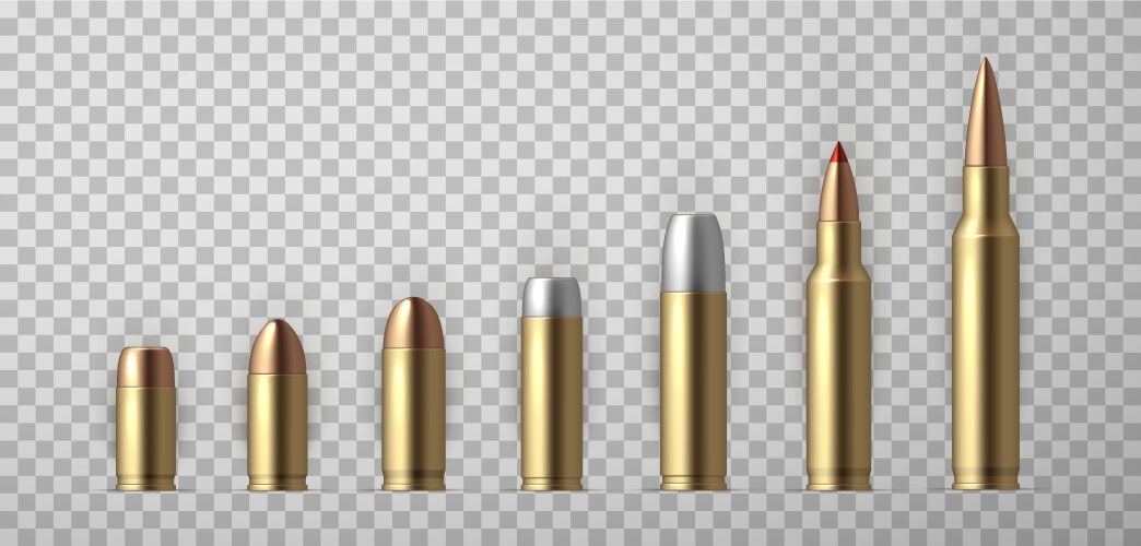 Realistic bullet holes set Royalty Free Vector Image