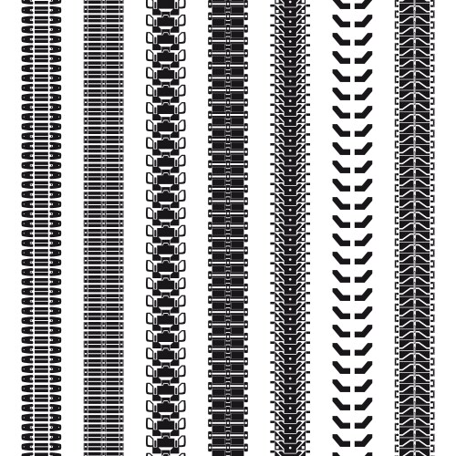 Alphabet letters made from tank and tractor tracks
