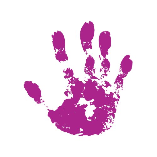 Colourful handprint paint Royalty Free Vector Image