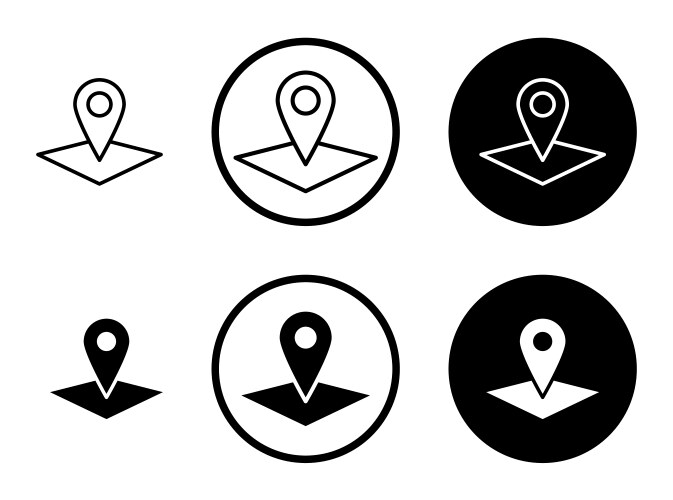 Land layer location icon Royalty Free Vector Image