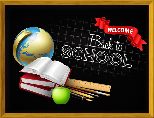 School children talking in classroom during break Vector Image