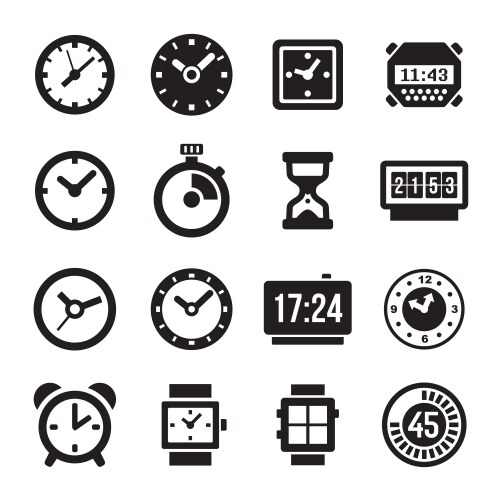 Clock Royalty Free Vector Image - VectorStock