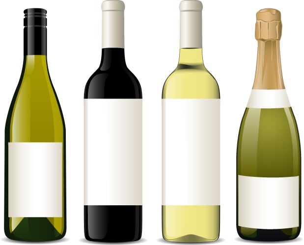 Wine bottles Royalty Free Vector Image - VectorStock