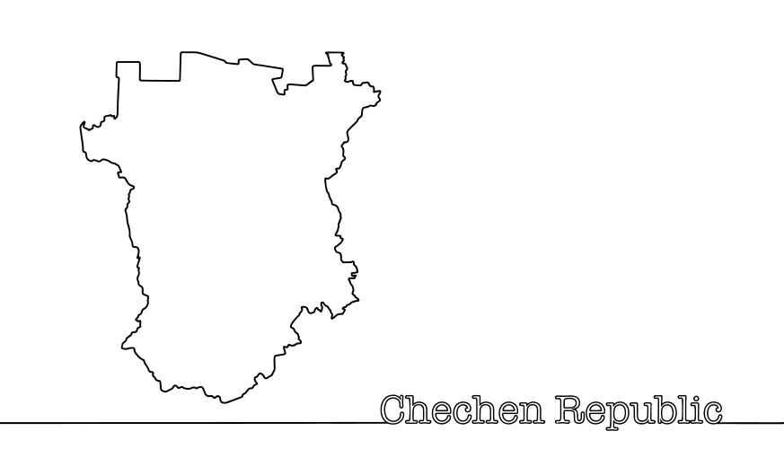 Chechnya Chechen Map Vector Images (over 110)