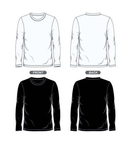 T-Shirt Template Front and Back Vector Images (over 16,000)