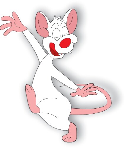 Cartoon rat waving hand Royalty Free Vector Image