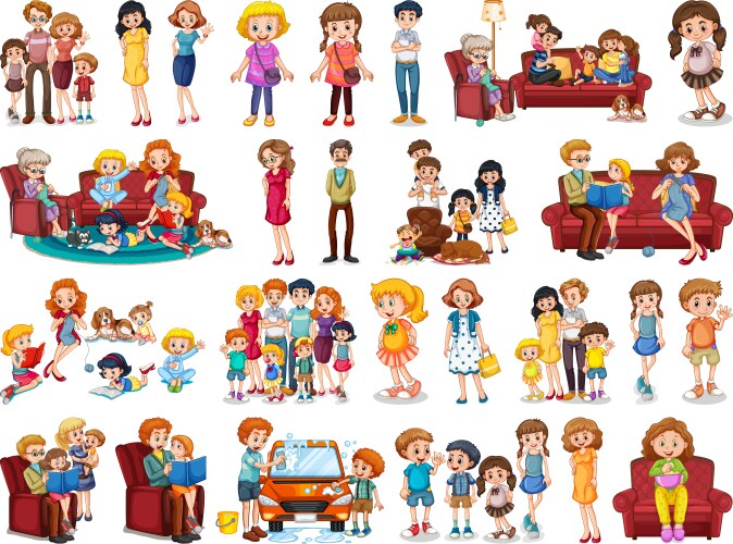 Family Members Clipart Vector Images (over 830)