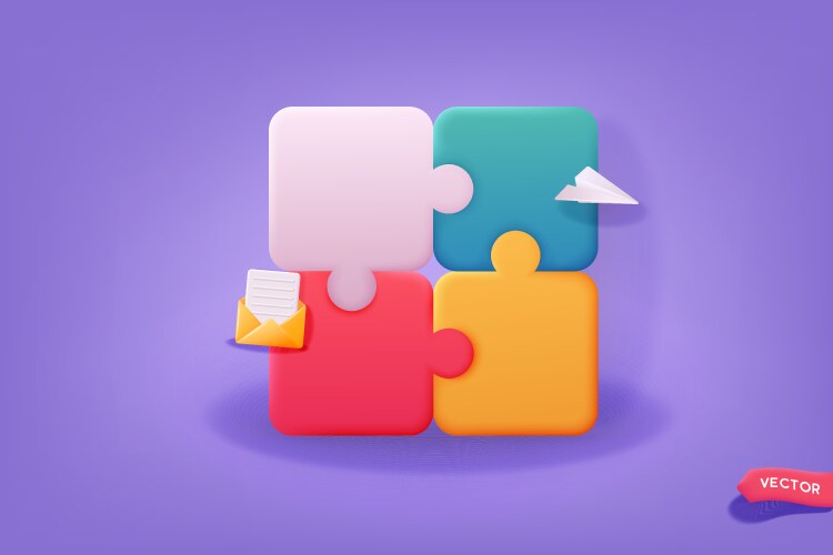 3d Puzzle Vector Images (over 17,000)