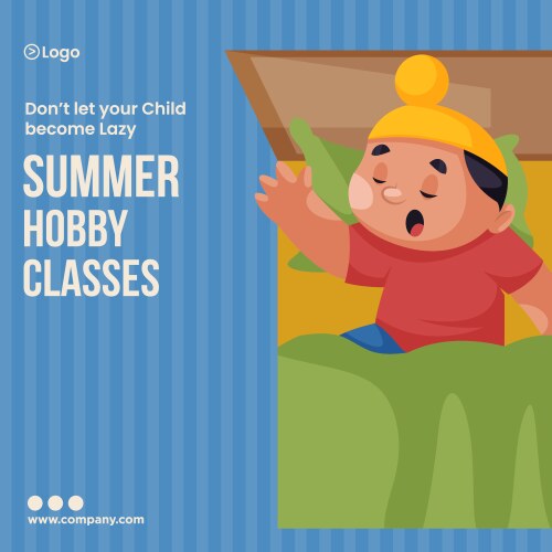 Hello summer banner design Royalty Free Vector Image