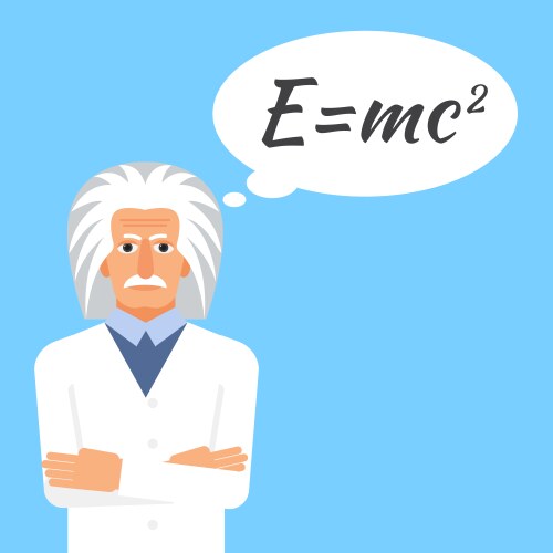 Einstein's Formula Royalty Free Vector Image - VectorStock