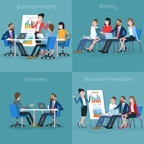 Businesswoman big boss leader Royalty Free Vector Image