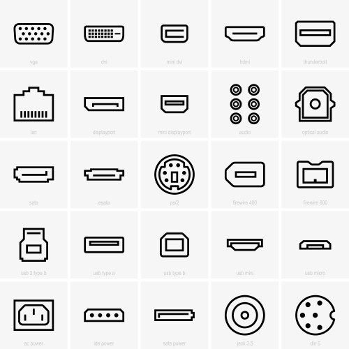 Displayport Vector Images (over 250)