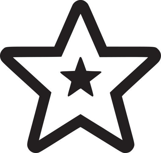 Star basic element icon Royalty Free Vector Image