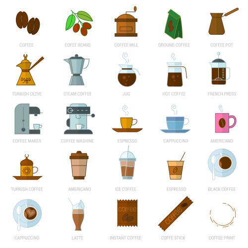 Coffee menu Royalty Free Vector Image - VectorStock