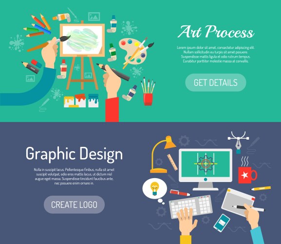 Design thinking process Royalty Free Vector Image