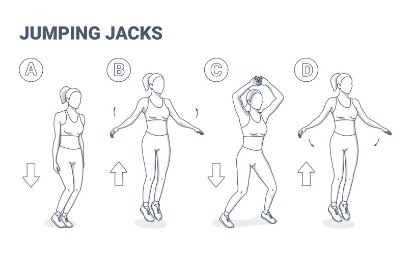 Jumping Jacks Vector Images (over 670)