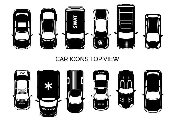 Car Top View Vector Images (over 6,700)
