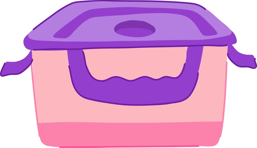 Sandwich lunch box cartoon Royalty Free Vector Image
