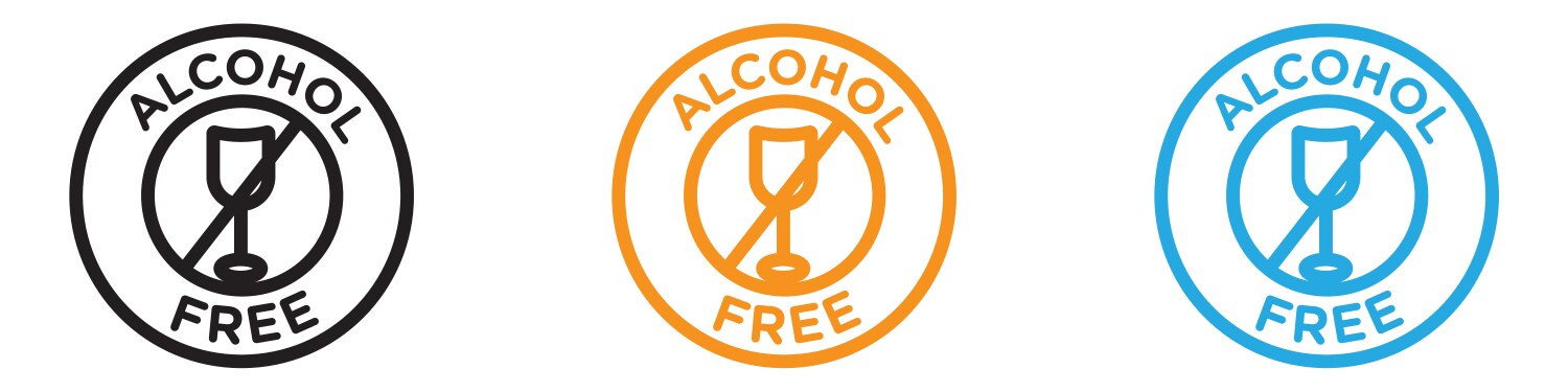 Alcohol-free beverage icon for non-alcoholic Vector Image