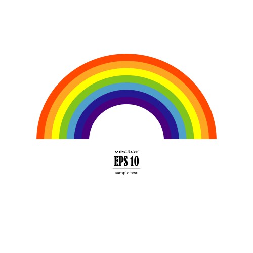 Abstract colorful rainbow circle frame Royalty Free Vector