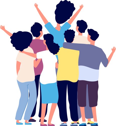 Two friends Royalty Free Vector Image - VectorStock