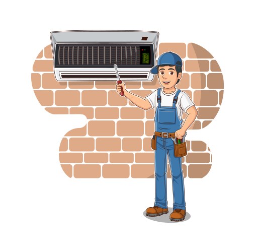 Hvac cartoon Vector Images & Graphics for Commercial Use | VectorStock
