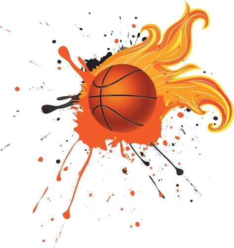 Fire Basketball Vector Images (over 3,100)