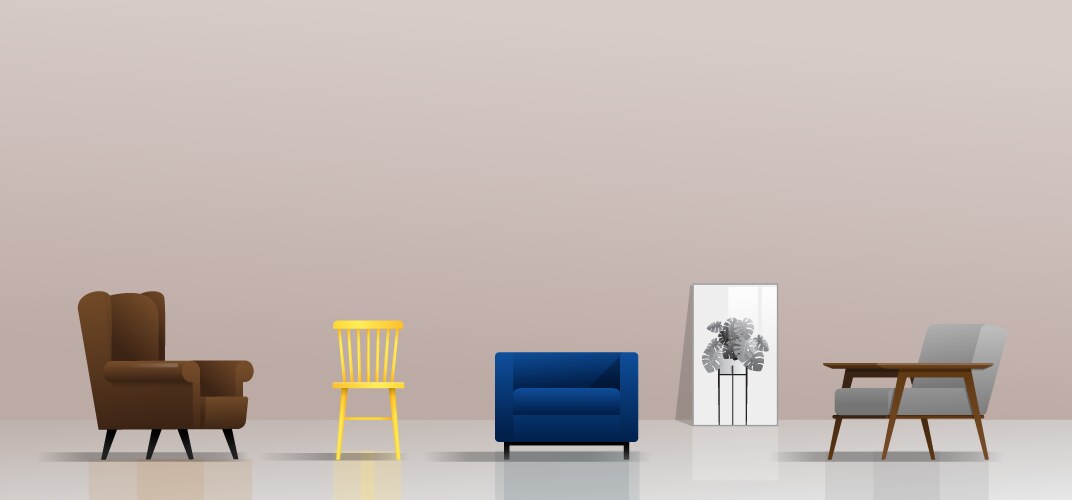 Interior background of modern men clothing store Vector Image