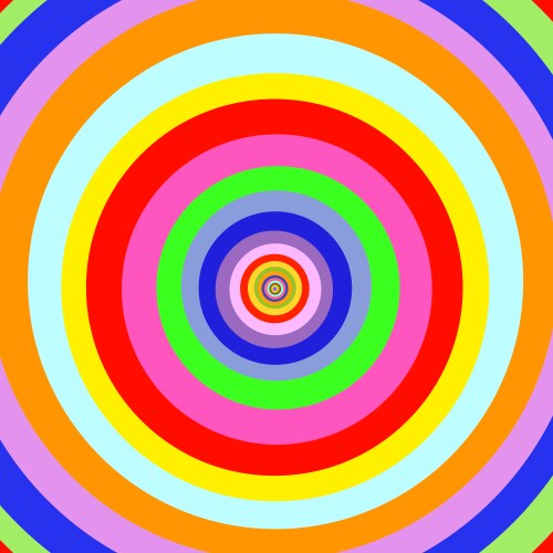 Hypnotic colored shapes abstract round spiral Vector Image