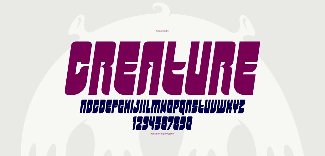 Bold and strong geometric font for logos Vector Image