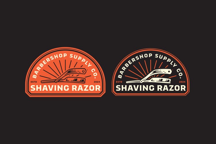 Barber Logo Razor Blade Vector Images (over 2,400)