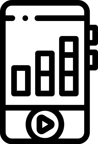 Apple icon thin linear style design isolated Vector Image