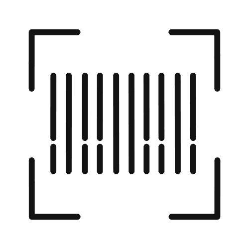 Barcode scanner icon set retail and inventory Vector Image